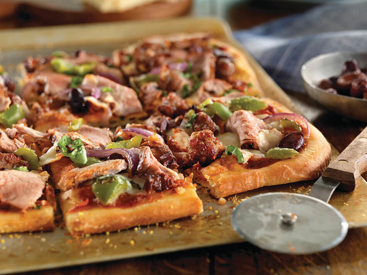 Pork Tenderloin & Sausage Flatbread | Iowa Food & Family Project